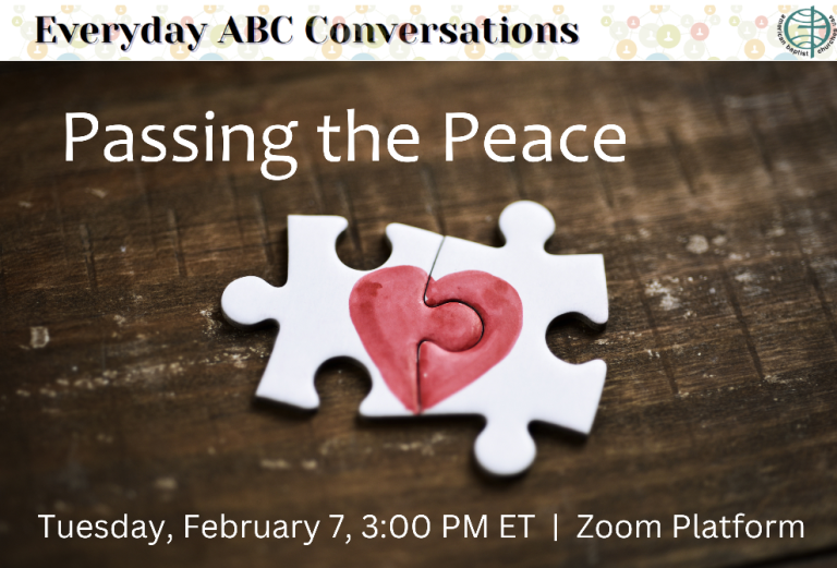 Join Us February 7 For Our Next Everyday Abc Conversation Passing The Peace Abcusa